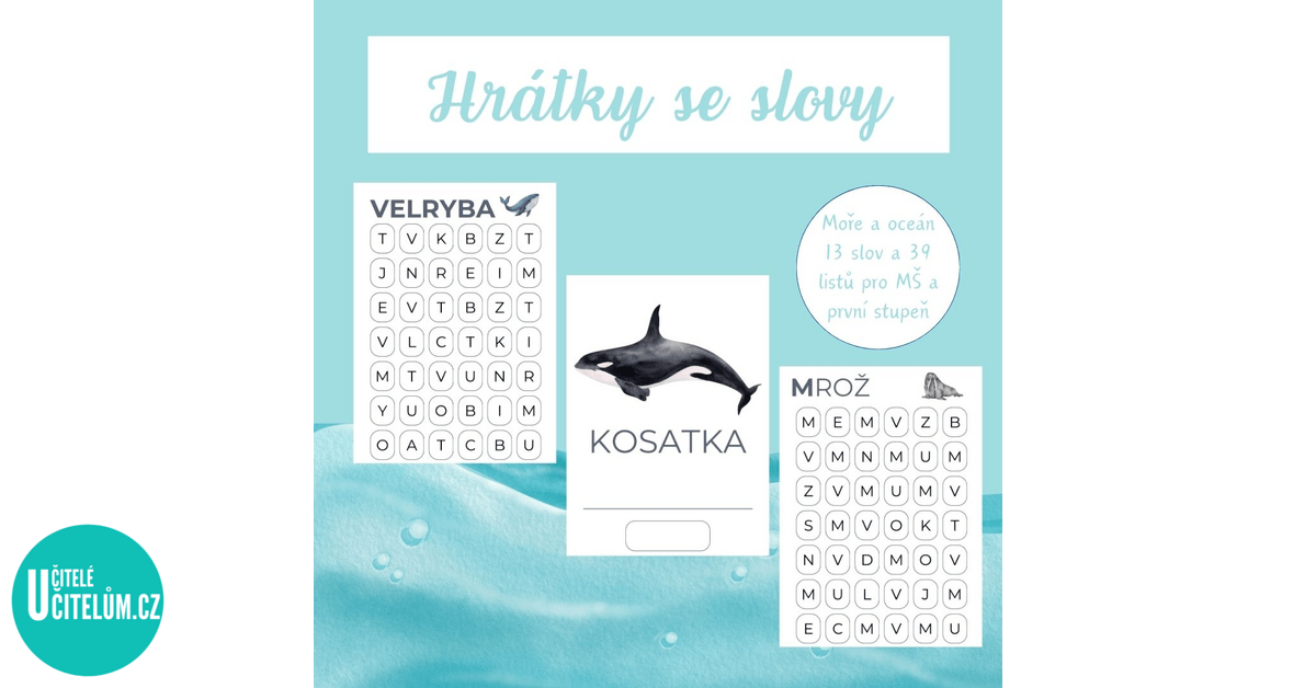 MOŘE A OCEÁN - hrátky se slovy - Prvouka | UčiteléUčitelům.cz